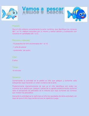Calaméo - Secuencia Didáctica "Vamos A Pescar"