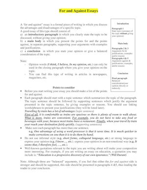Calaméo - For+and+against+essays