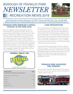 Calaméo - 2016 Recreation Newsletter