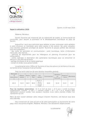 Calaméo - Appel à Cotisations 2016