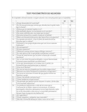 Calaméo - Test Test Psicometrico De Neurosis Resuelto