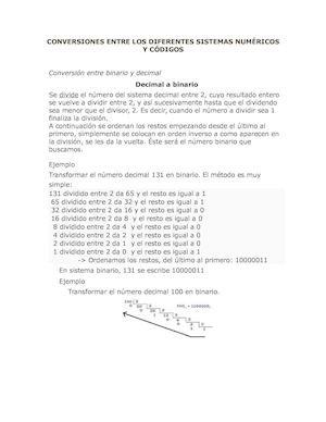 Calaméo - Conversiones Entre Los Diferentes Sistemas Numéricos Y Códigos