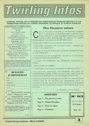 Calaméo - TWIRLING MAGAZINE N° 93 - Mai 1996