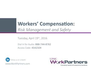 Calaméo - UPMC WorkPartners: Safety and Risk Management