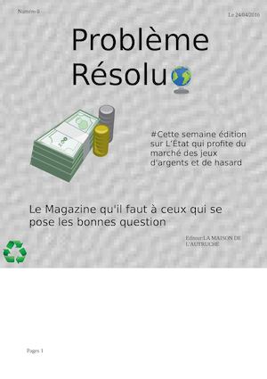 Calaméo - Problème Résolu n°00