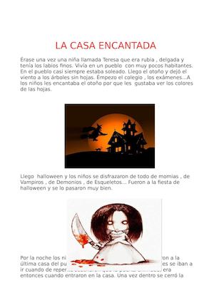 Calaméo Cuento De Terror 6º De Primaria