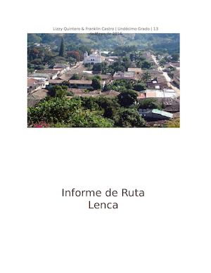 Calaméo - Informe De Ruta Lenca