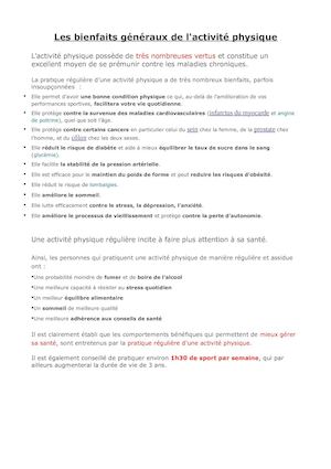 Calaméo - Les Bienfaits De L'activité Physique