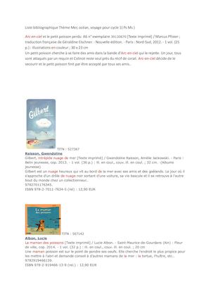 Calaméo - Liste Bibliographique Thème Mer ,Océan