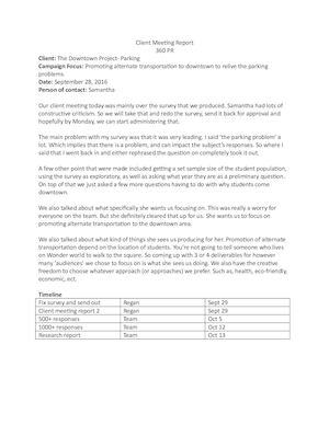 Calaméo - Client Meeting Report 2 Camapigns