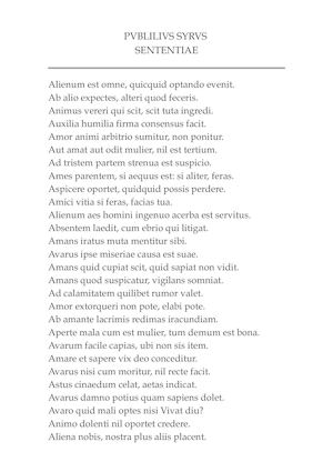 Calaméo - Publilius Syrus