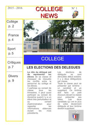 Calaméo - Journal du collège 2015-2016