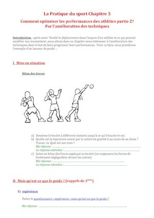 Calaméo - La Pratique Du Sport Chapitre 3 Cours Élève