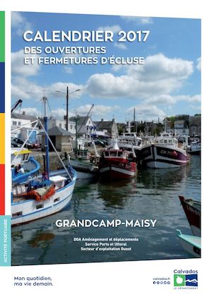 Calaméo - Calendrier Ouvertures Fermetures d'écluses 2017 Grandcamp-Maisy