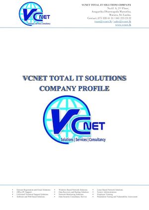 Calaméo - Vcnet Total It Solutions Company Profile