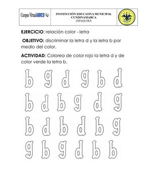 Calaméo - Reconocer La Letra D Y B