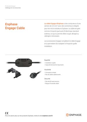 Calaméo - Cable Enphase Engage Fiche technique chez Alma Solar®