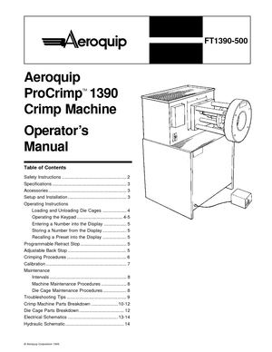 Calaméo - EATON / Aeroquip ProCrimp 1390 Crimp Machine