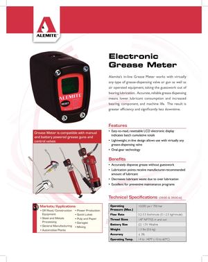 Calaméo - Alemite / Electronic Grease Meter