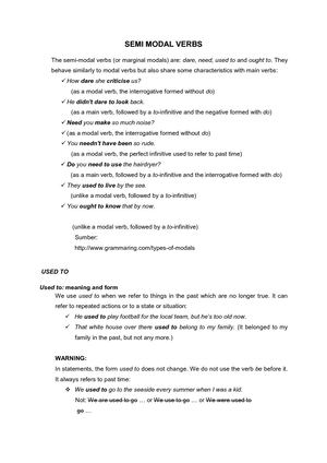 Calaméo - Semi Modal Verbs