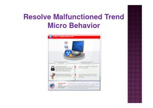 Calaméo - Resolve Malfunctioned Trend Micro Behavior