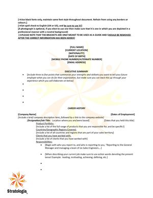 Calaméo - Sales Cv Template for Middle East