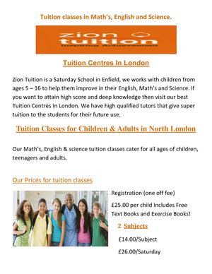 Calaméo - English maths Science Tuition Centres In London