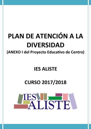 Calaméo - 1 Anexo I Plan De Atención A La Diversidad 2017 2018