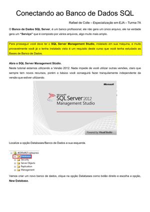Calaméo - Tutorial Bd Sqlserver