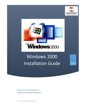 Calaméo - Windows 2000 Installation Guide