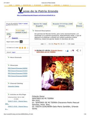 Calaméo - Voces De La Patria Grande: RUBÉN ALBERTO BENEGAS