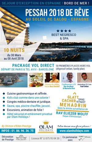 Calaméo - Pessah 2019 Vacances Pessah2019