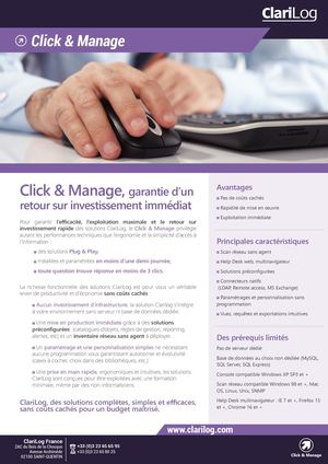 Calaméo - ClariLog Click And Manage
