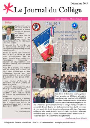 Calaméo - Journal Du Collège Decembre 2017 Bis