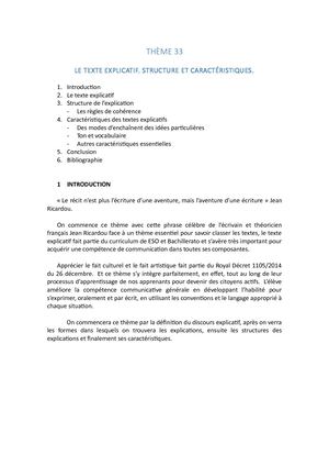 structure d'un texte explicatif