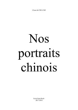 Calaméo - Nos Portraits Chinois