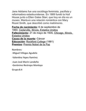 Calaméo - Jane Addams Biografia