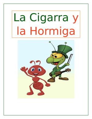 Calaméo - La Cigarra Y La Hormiga