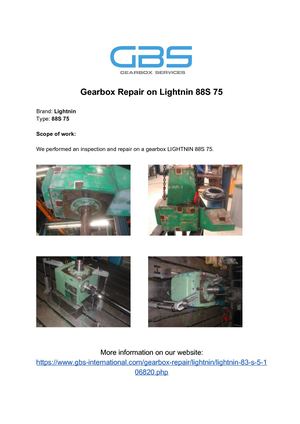 Calaméo - Gearbox Repair On Lightnin 88S 75