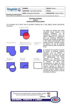 Calaméo - Guia 8 Operaciones Booleanas 9°