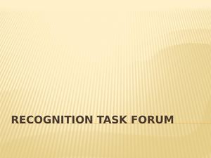 Calaméo - Recognition Task Forum