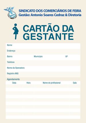 Calaméo - Cartao Gestante Secofs