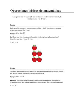 Calaméo - Operaciones Básicas De Matemáticas