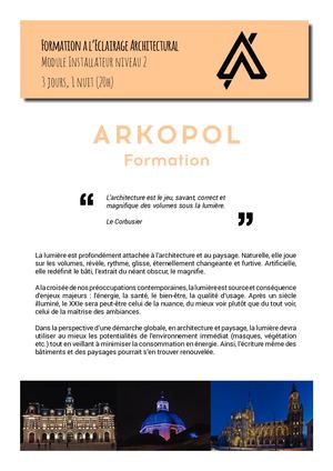 Calaméo - Formation à l'Éclairage Architectural Installateur Niv2