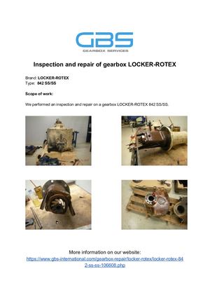 Calaméo - Inspection And Repair Of Gearbox LOCKER ROTEX