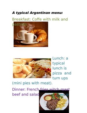 Calaméo - A TYPICAL MENU