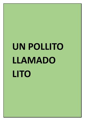 Calaméo - Un Pollito Llamado Lito