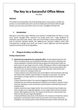 Calaméo - The Key To A Successful Office Move