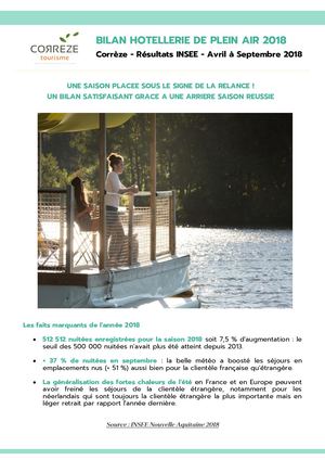 Calaméo - Bilan hôtellerie de plein air 2018