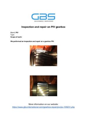 Calaméo - Inspection And Repair On PIV Gearbox